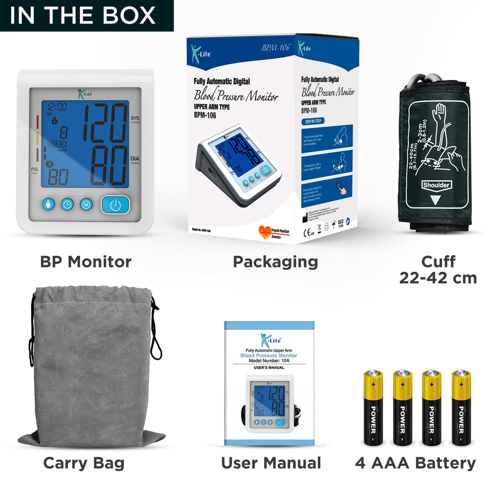 K-Life Model BPM-106 Fully Automatic Digital Electronic Blood Pressure